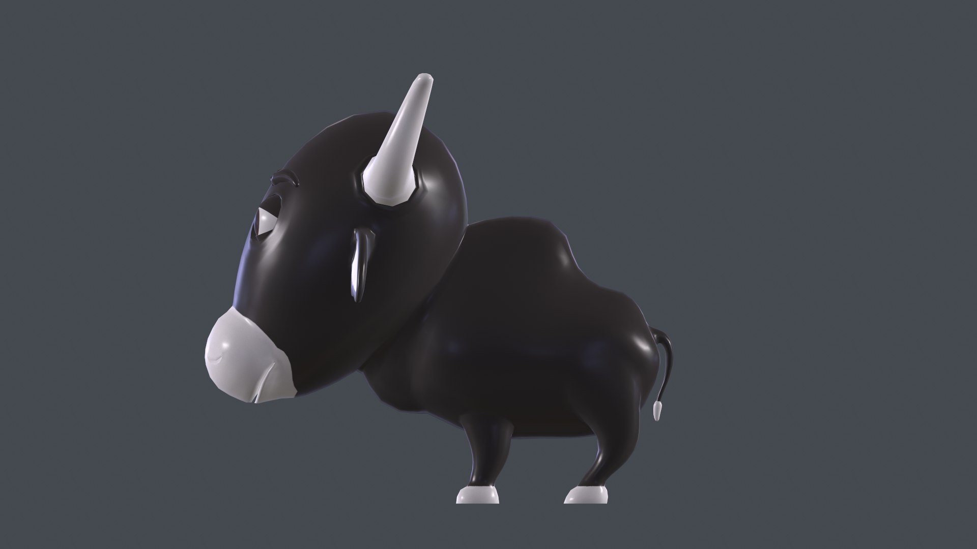 3D Model Bison Cartoon Model - TurboSquid 1874127