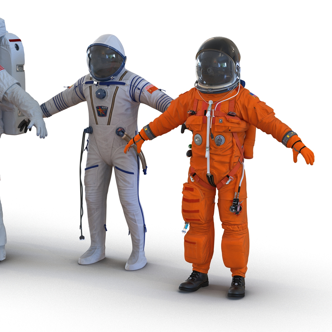 space suits 2 modeled 3d max