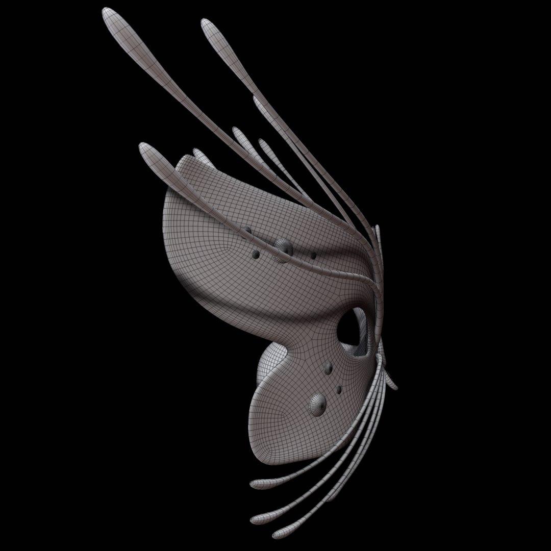 Butterfly Mask Model - TurboSquid 1296971