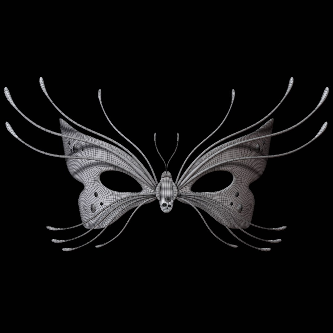 Butterfly Mask Model - TurboSquid 1296971