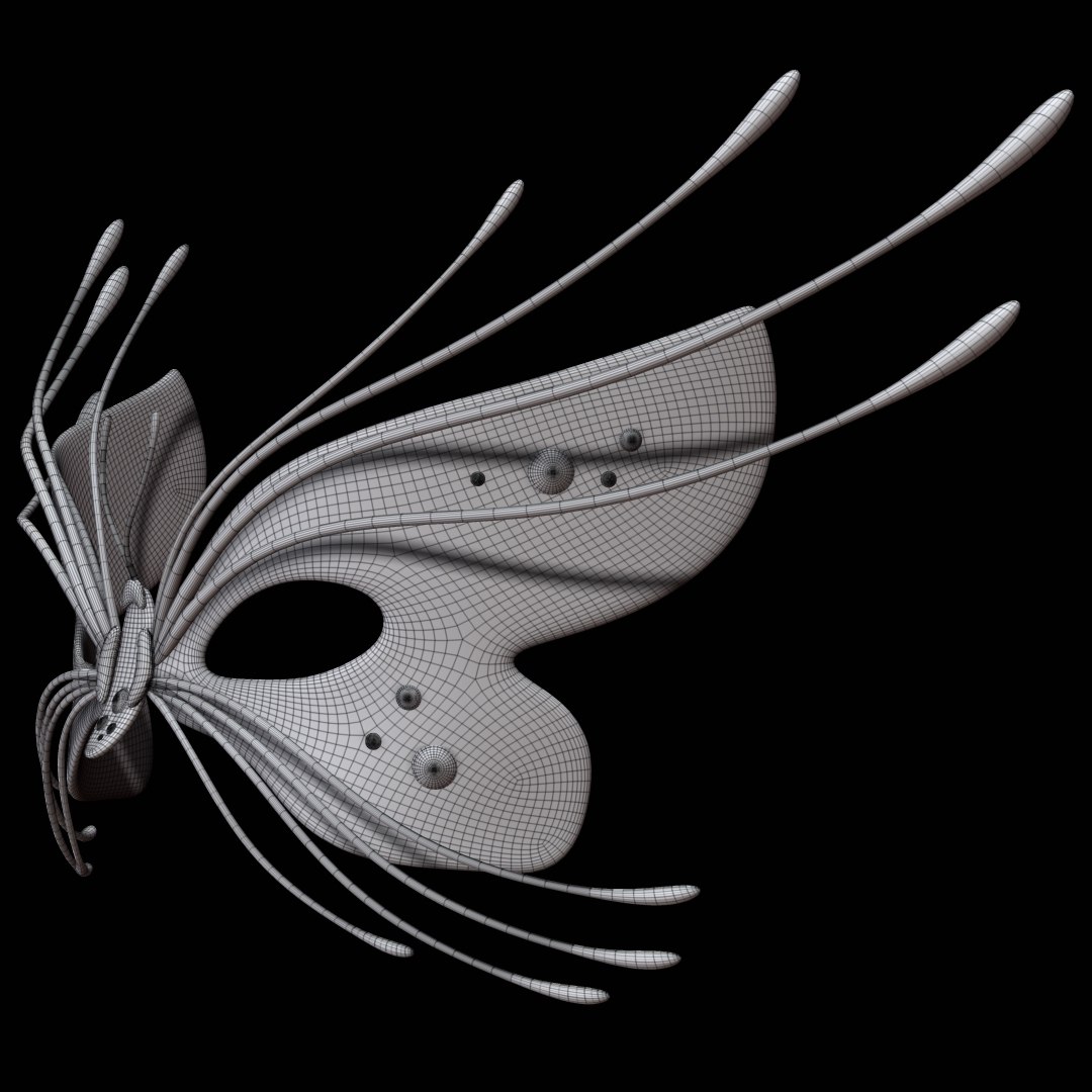 Butterfly Mask Model - TurboSquid 1296971