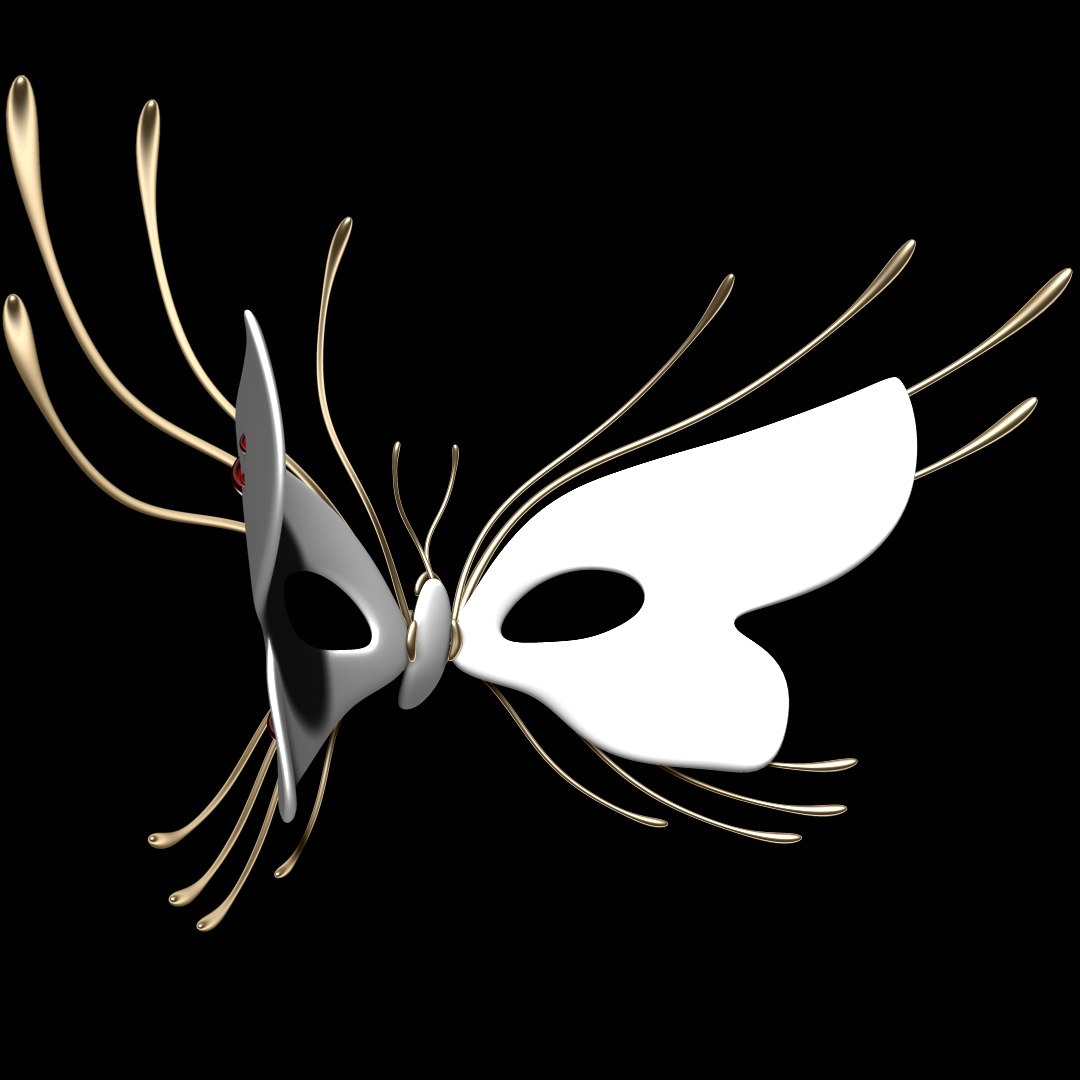 Butterfly Mask Model - TurboSquid 1296971