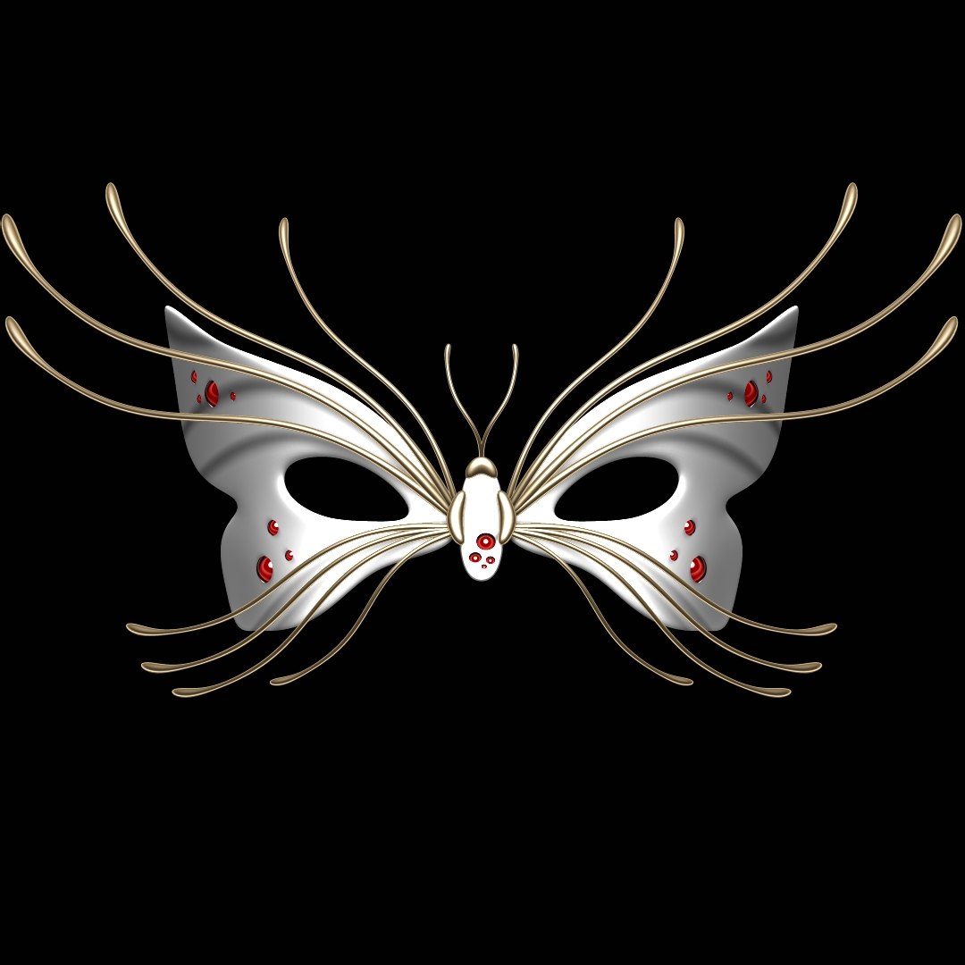Butterfly mask model - TurboSquid 1296971