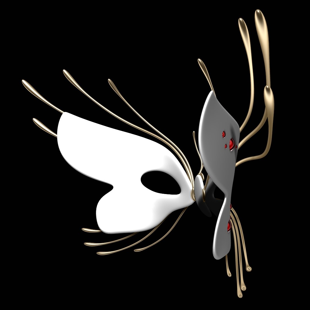 Butterfly Mask Model - TurboSquid 1296971