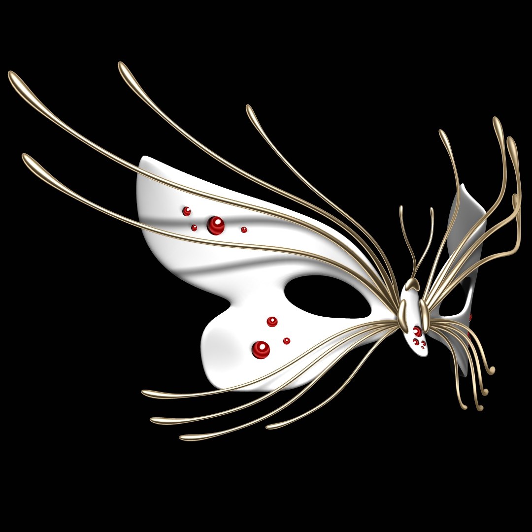 Butterfly Mask Model - TurboSquid 1296971