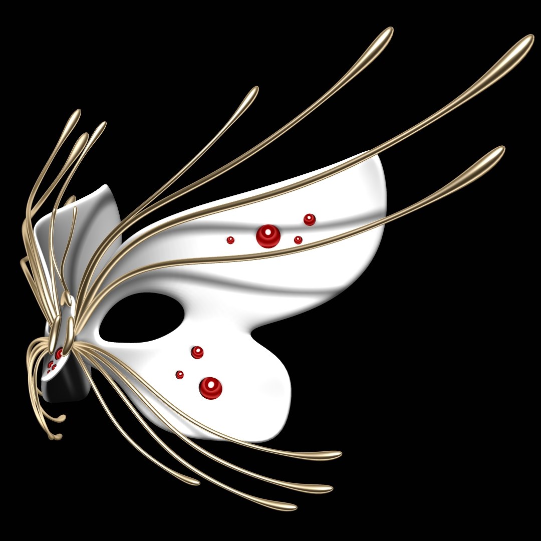 Butterfly Mask Model - TurboSquid 1296971