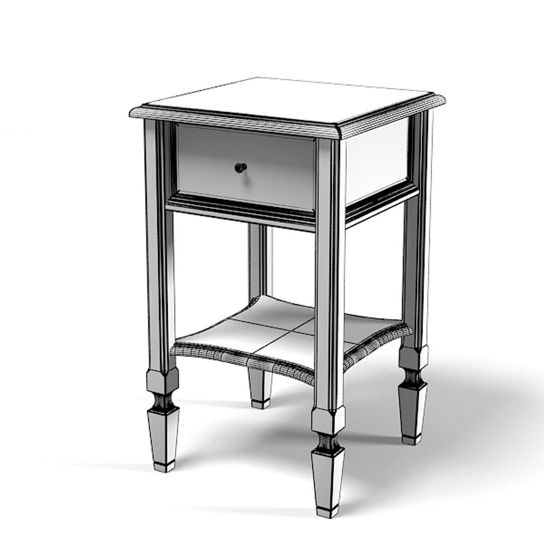 3d Classic Night Stand Model