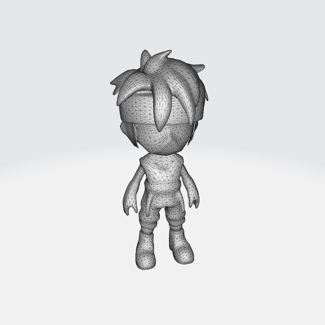 Chibi Ninja Warrior Cute Stealth Fighter With Mask Model - TurboSquid ...