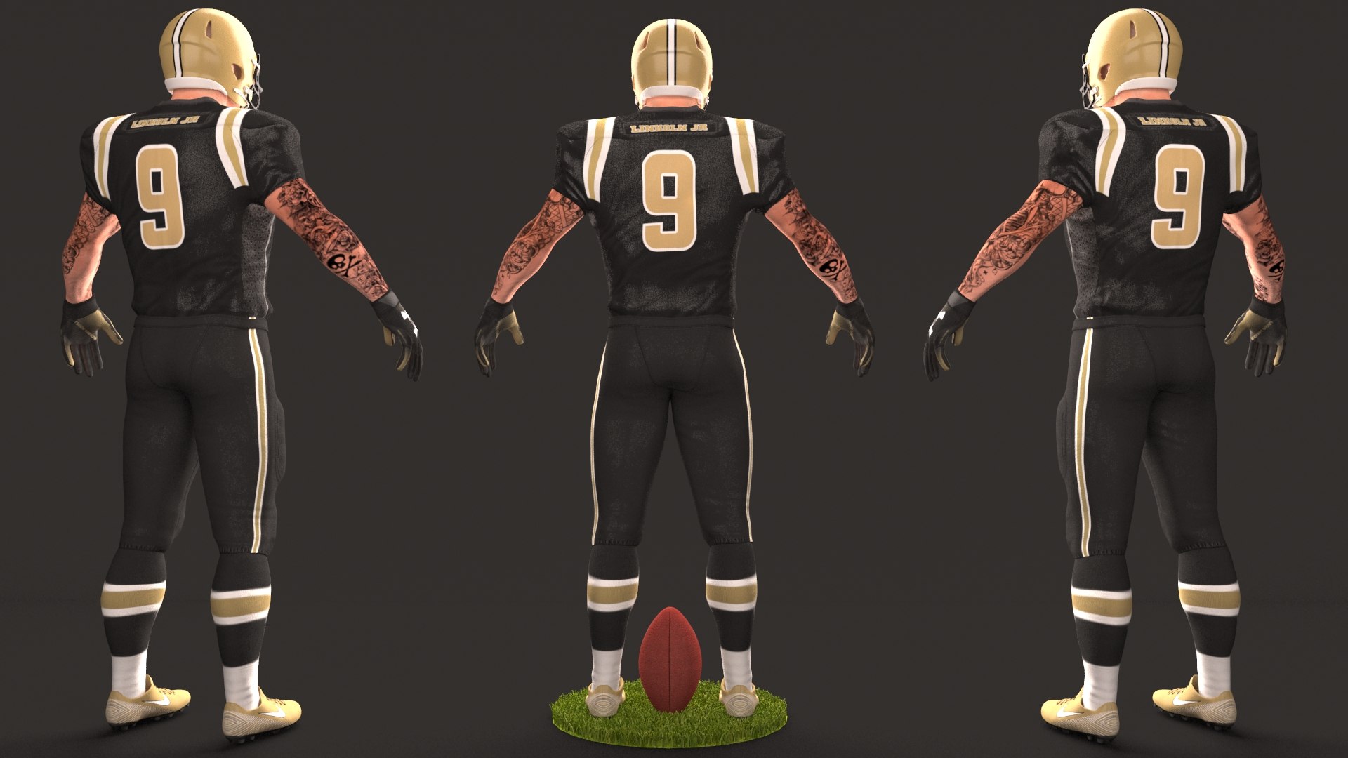 Football Player 2020 3D Model - TurboSquid 1541811