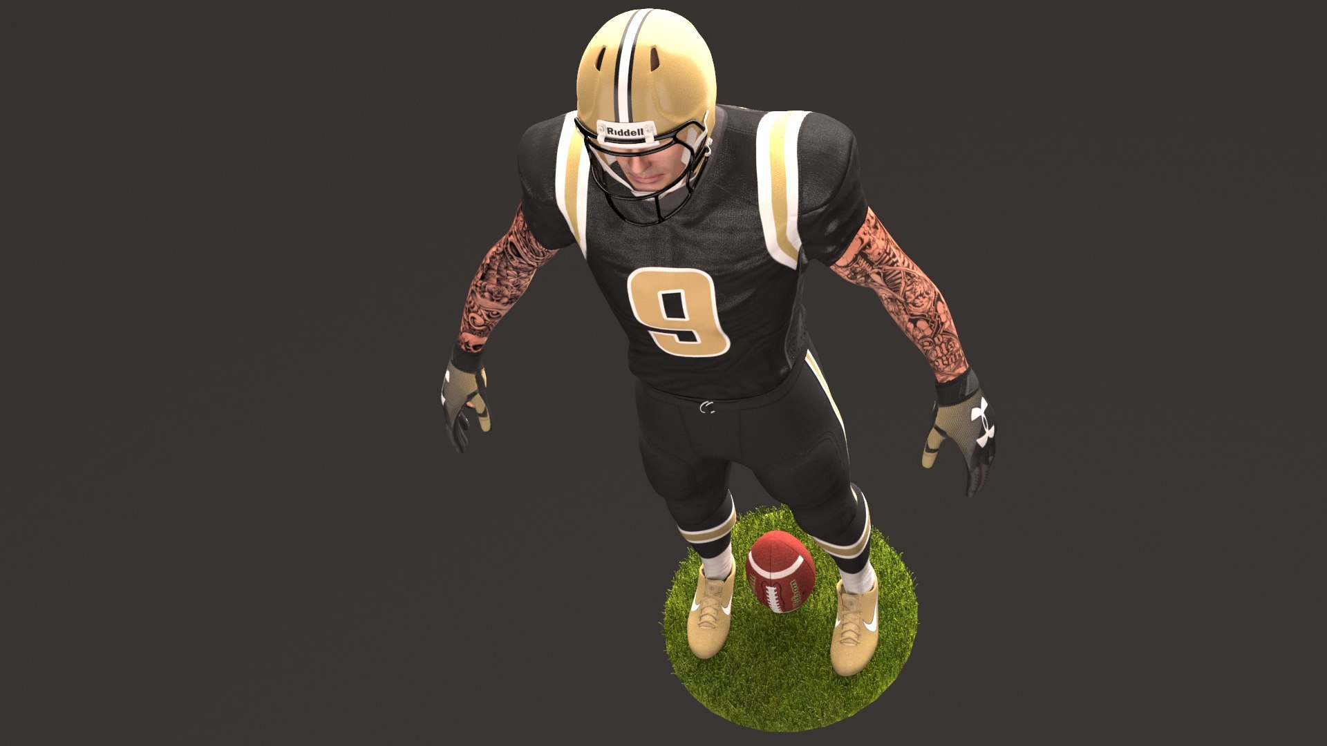 Football Player 2020 3D Model - TurboSquid 1541811