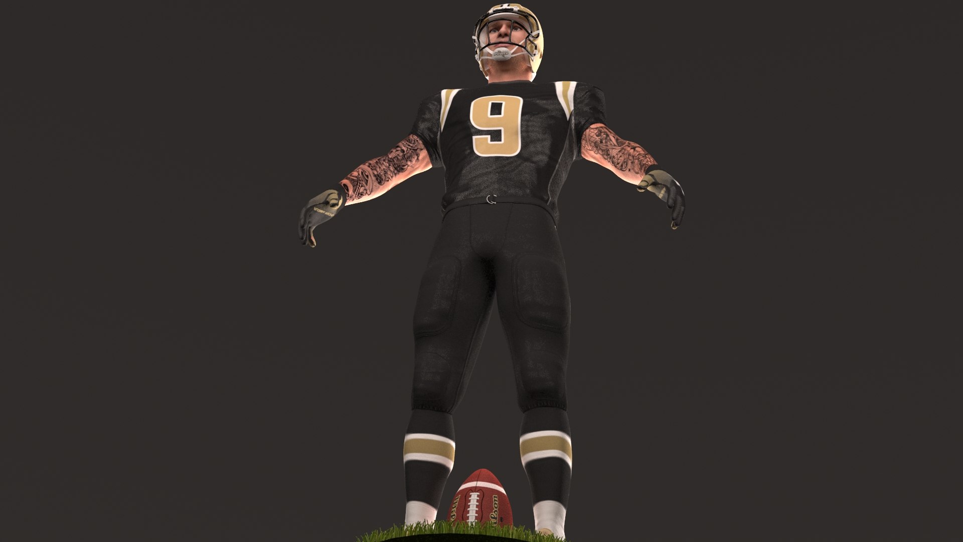 Football Player 2020 3D Model - TurboSquid 1541811