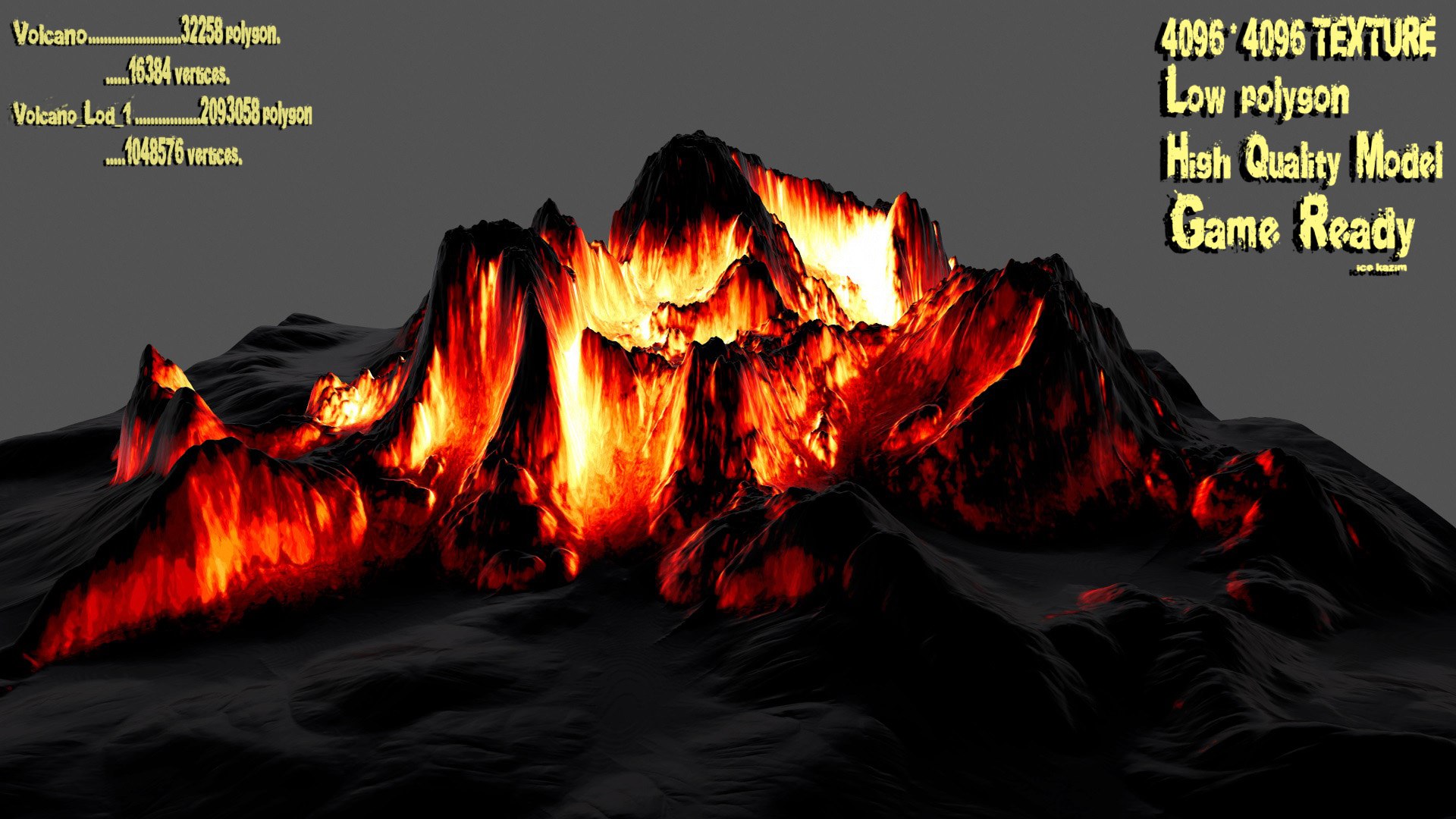 3D Model Volcano - TurboSquid 1177458
