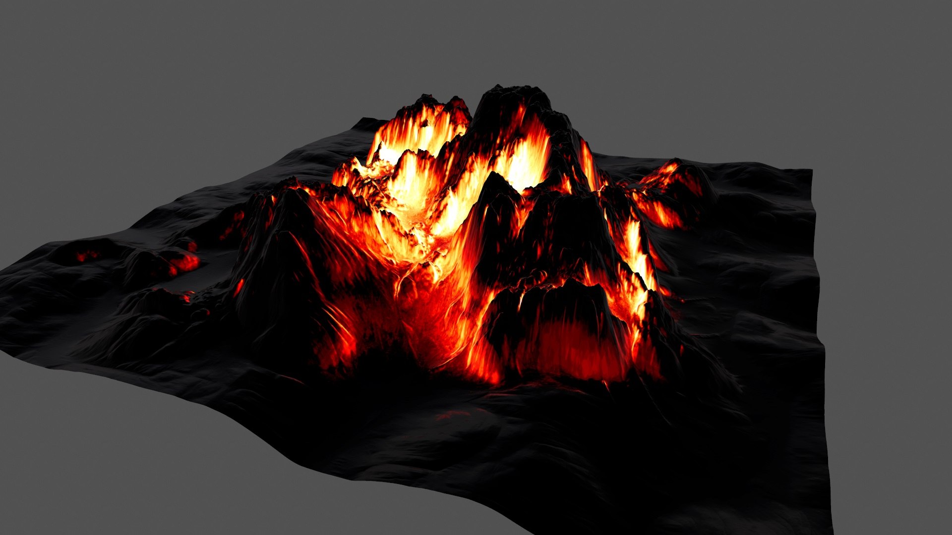 3D Model Volcano - TurboSquid 1177458