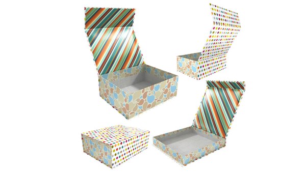 Two paper boxes 3D model - TurboSquid 1802905