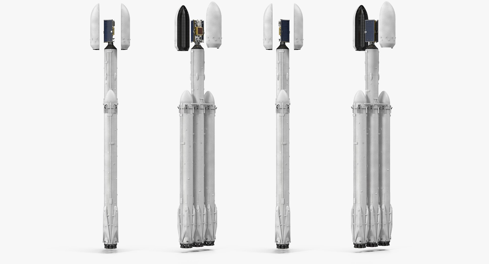 3D model rocket boosters satellite cargo - TurboSquid 1365957