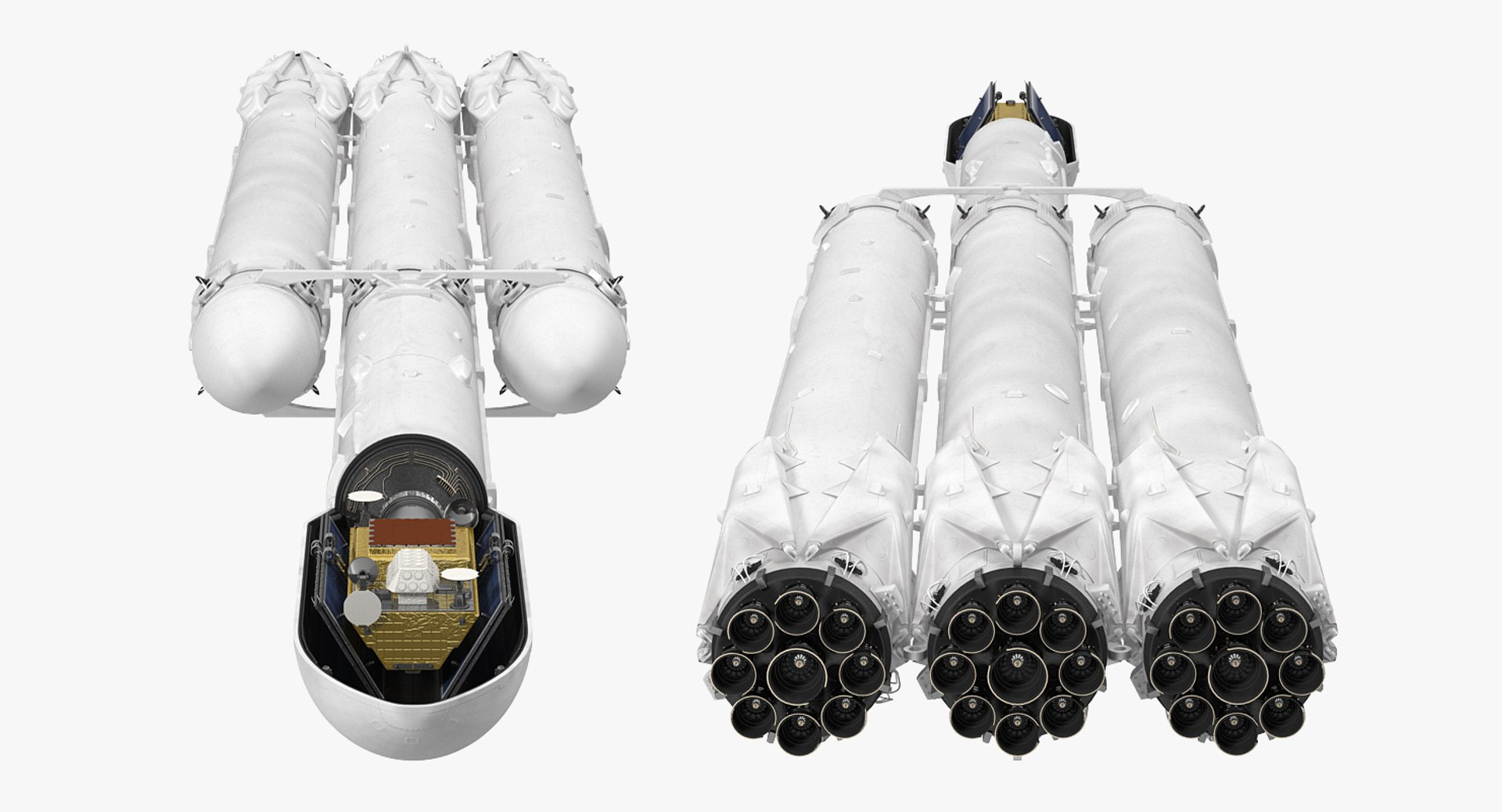 3D model rocket boosters satellite cargo - TurboSquid 1365957