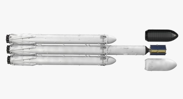 3D model rocket boosters satellite cargo - TurboSquid 1365957