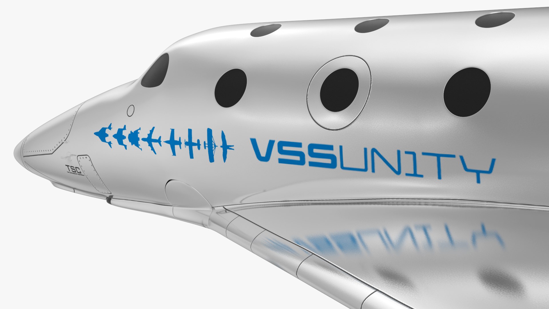 3D model VSS Imagine Virgin Galactic SpaceShip III Flight - TurboSquid ...