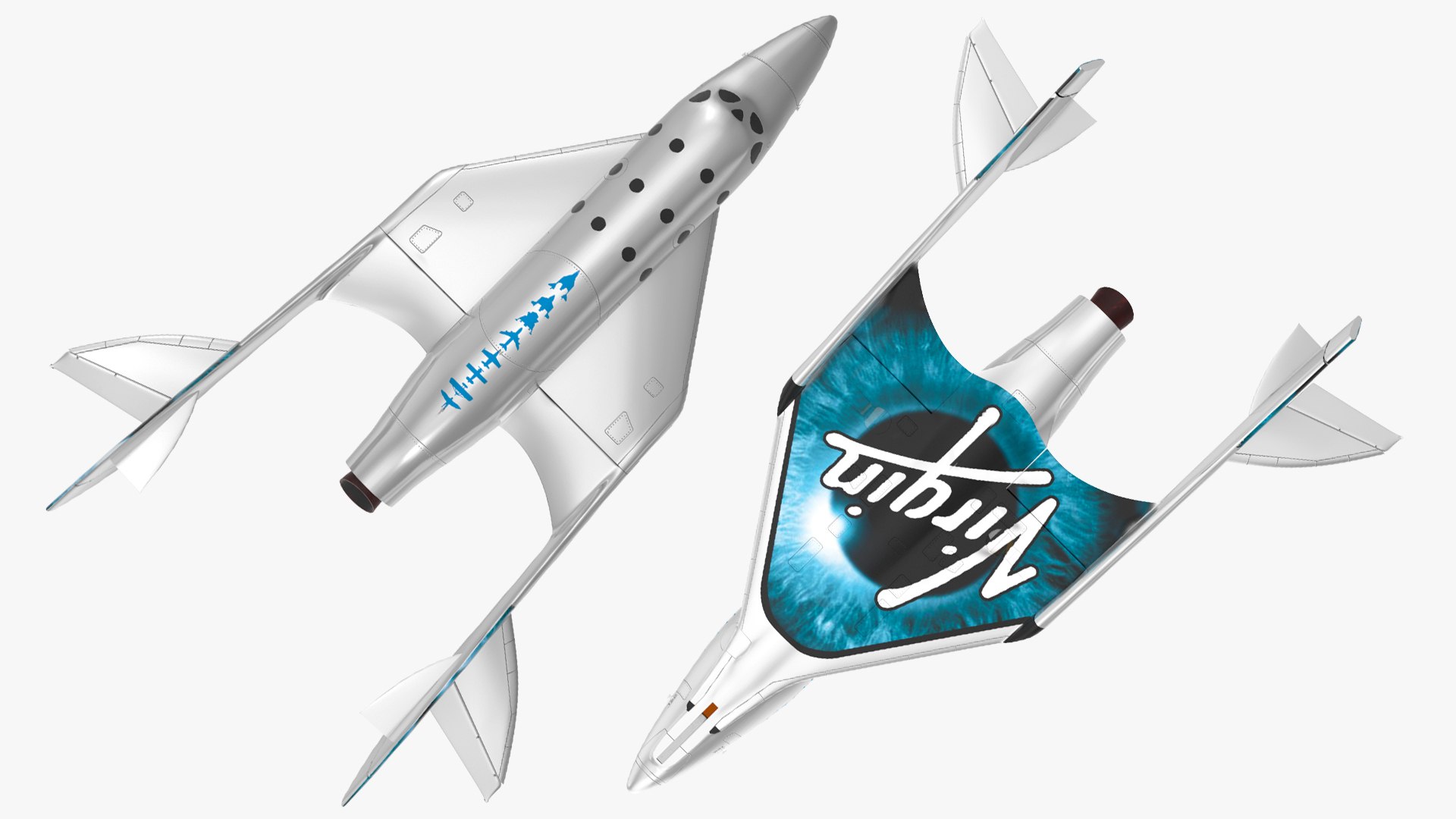 3D model VSS Imagine Virgin Galactic SpaceShip III Flight - TurboSquid ...