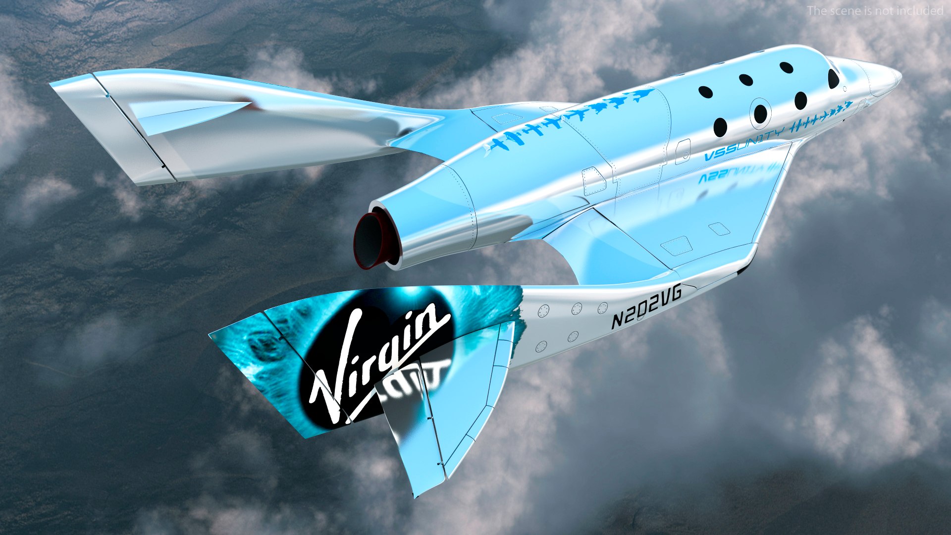 3D model VSS Imagine Virgin Galactic SpaceShip III Flight - TurboSquid ...