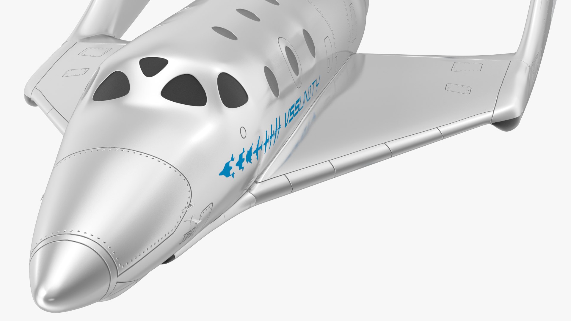 3D model VSS Imagine Virgin Galactic SpaceShip III Flight - TurboSquid ...