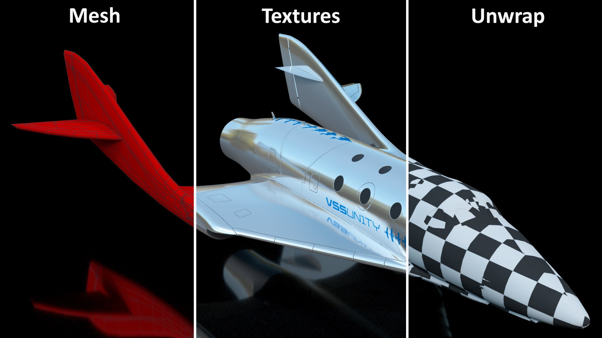 3D model VSS Imagine Virgin Galactic SpaceShip III Flight - TurboSquid ...