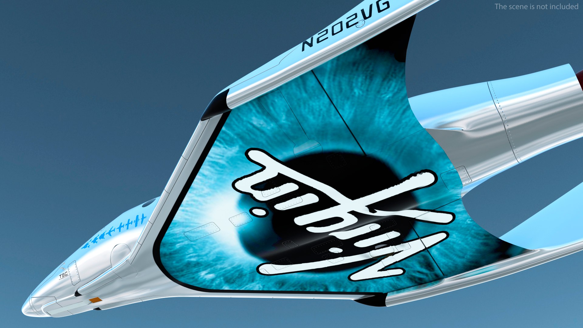 3D model VSS Imagine Virgin Galactic SpaceShip III Flight - TurboSquid ...