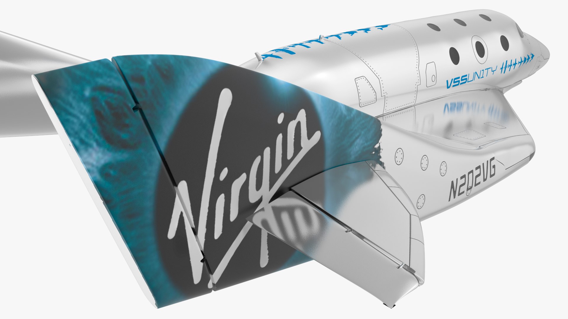 3D model VSS Imagine Virgin Galactic SpaceShip III Flight - TurboSquid ...