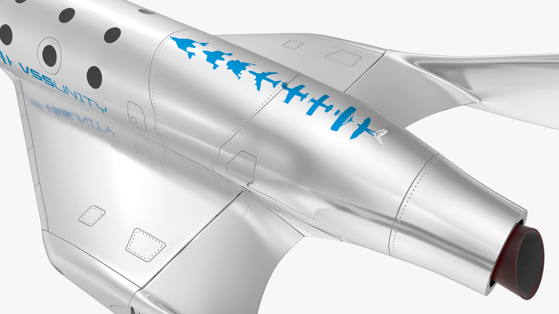 3D model VSS Imagine Virgin Galactic SpaceShip III Flight - TurboSquid ...