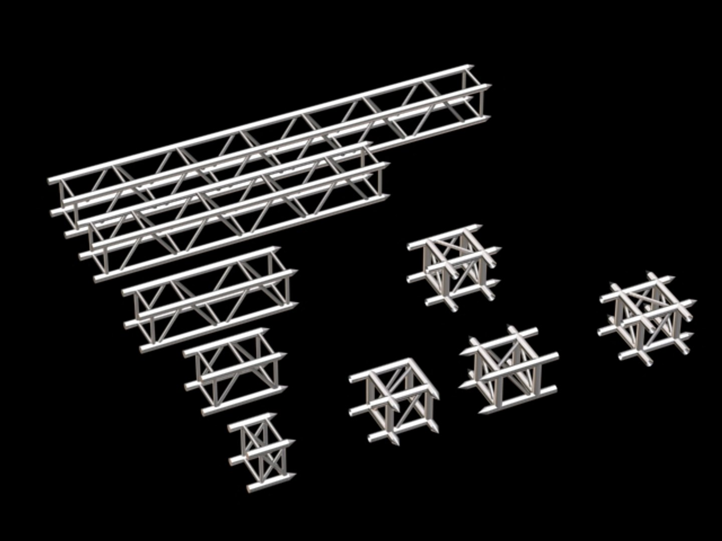 Components Stage Trussing 3d Model