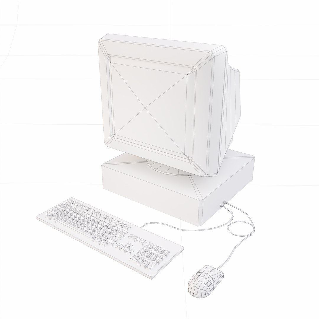 3D Old Computer Pbr Lowpoly 3d Model Model - TurboSquid 2406872