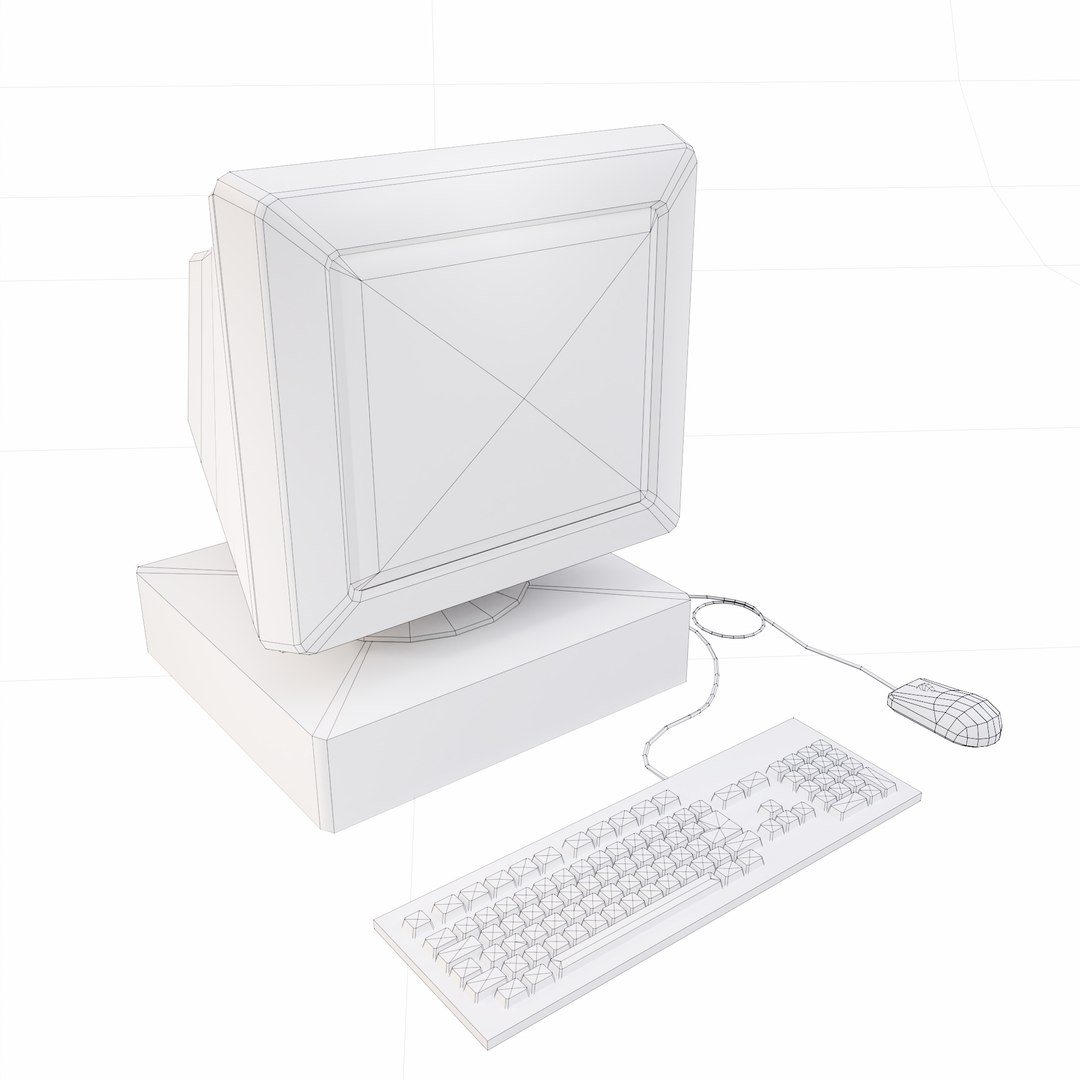 3D Old Computer Pbr Lowpoly 3d Model Model - TurboSquid 2406872