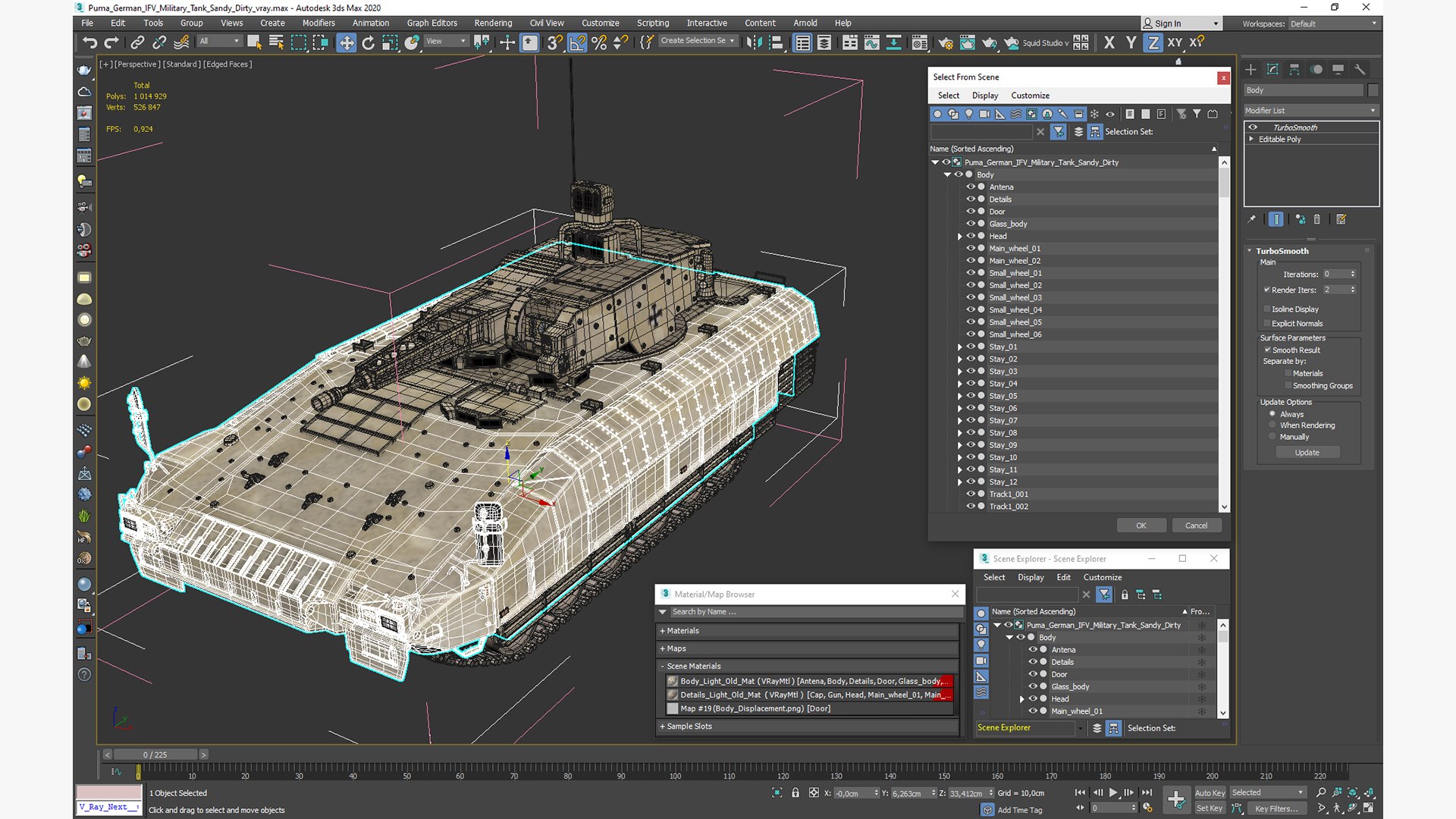 Puma German IFV Military Tank Sandy Dirty 3D Model - TurboSquid 2290820