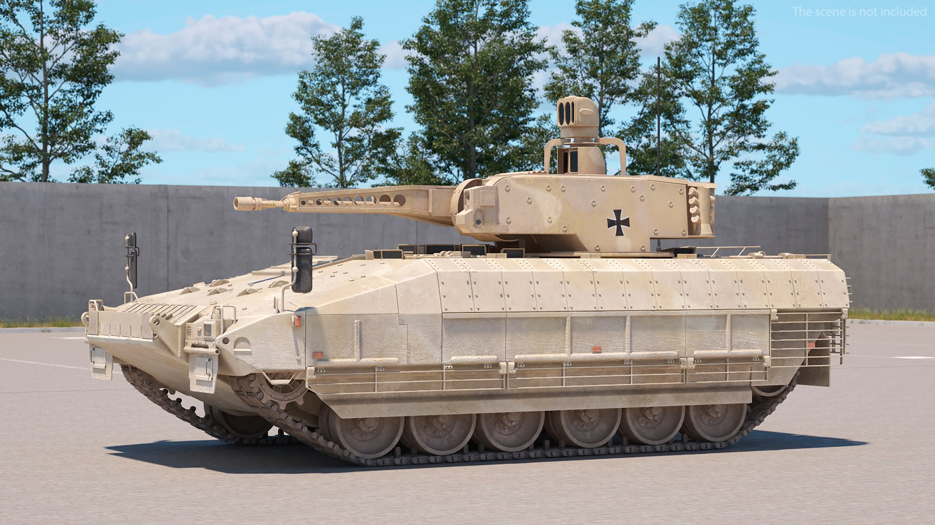 Puma German IFV Military Tank Sandy Dirty 3D Model - TurboSquid 2290820