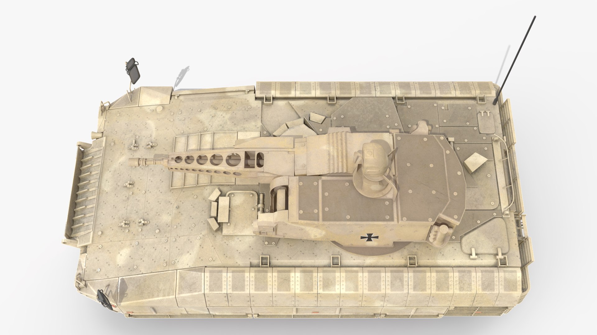 Puma German IFV Military Tank Sandy Dirty 3D Model - TurboSquid 2290820