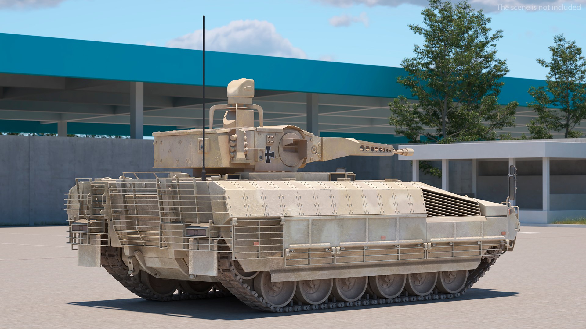 Puma German IFV Military Tank Sandy Dirty 3D Model - TurboSquid 2290820