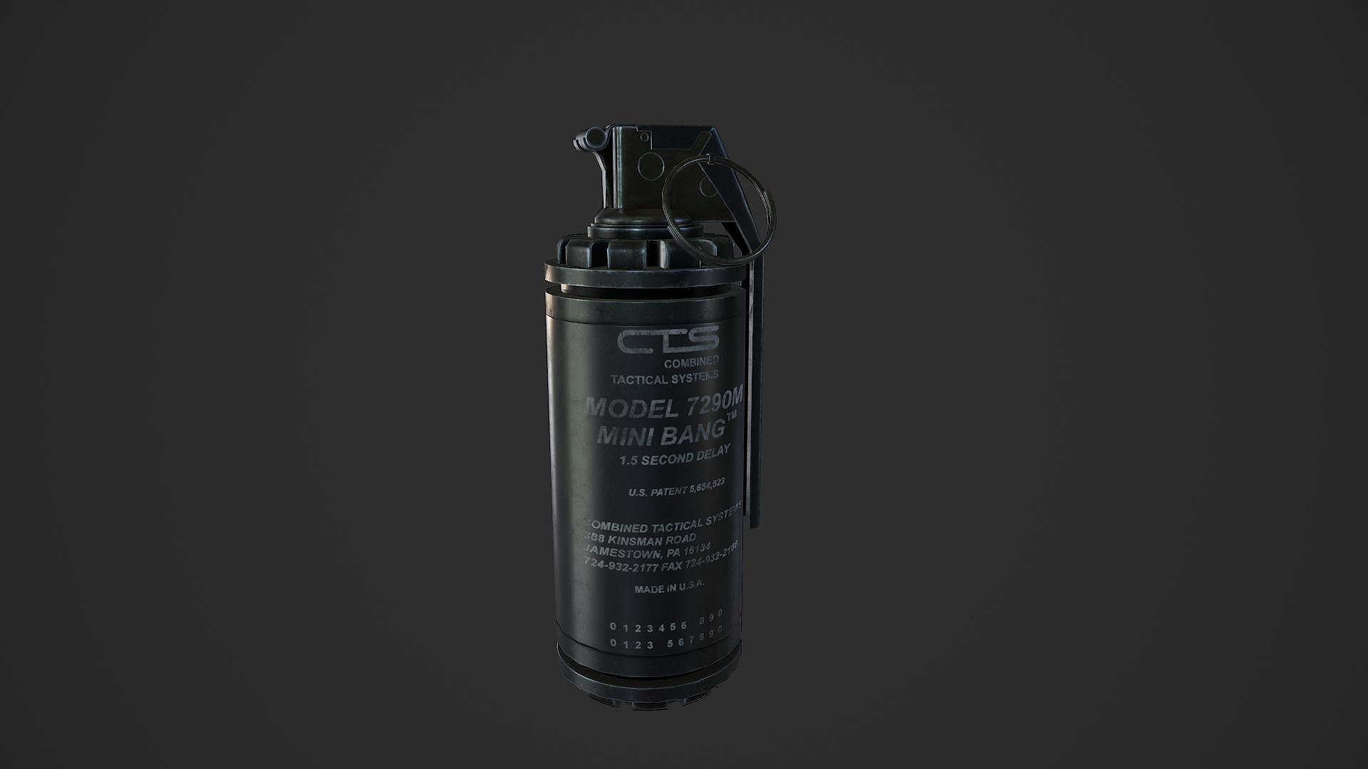 3D Flashbang Stun Grenade Model - TurboSquid 2369188