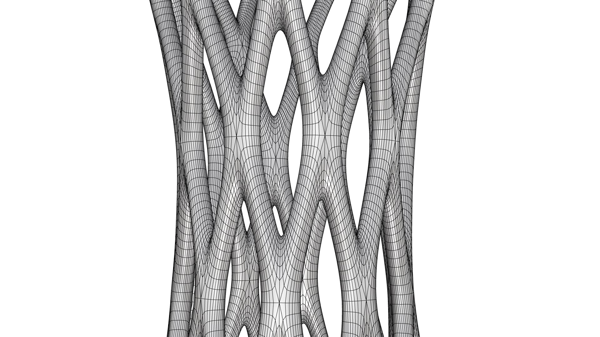 3D Pipes Network Column Model - TurboSquid 2301012