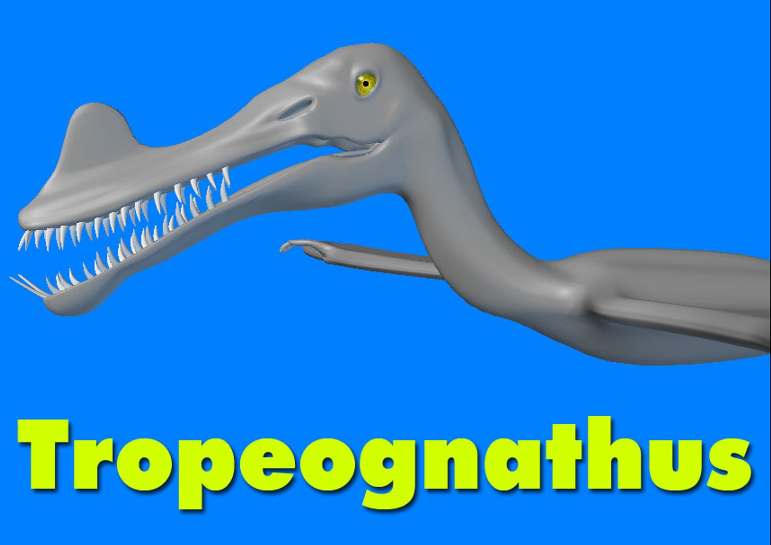 Tropeognathus 3d 3ds