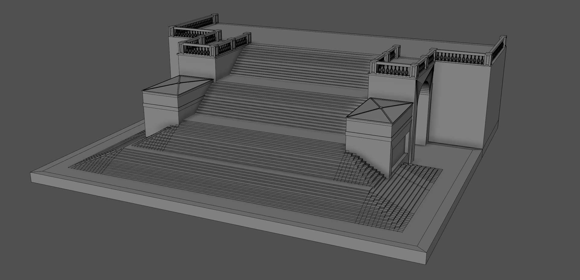 Free 3D Big Stairs Model - TurboSquid 2381436