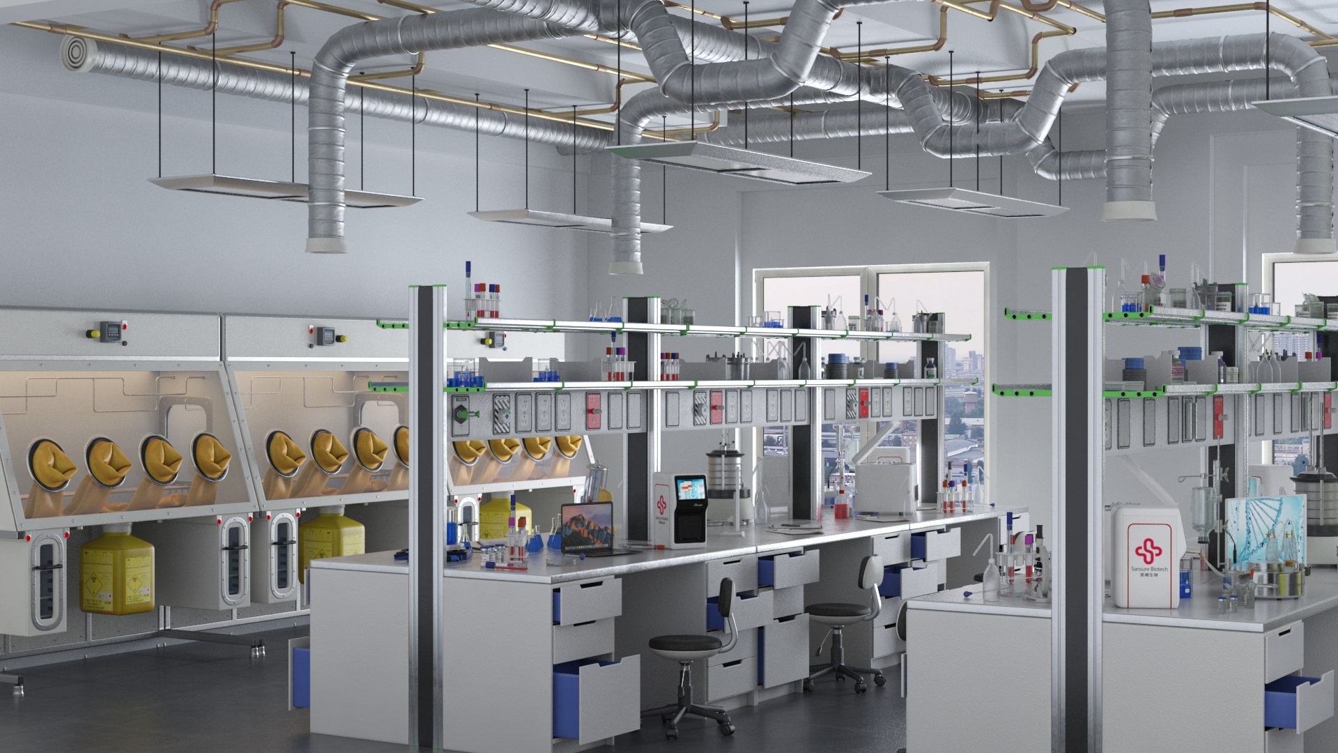 Laboratory Ventilation Model - TurboSquid 2281152