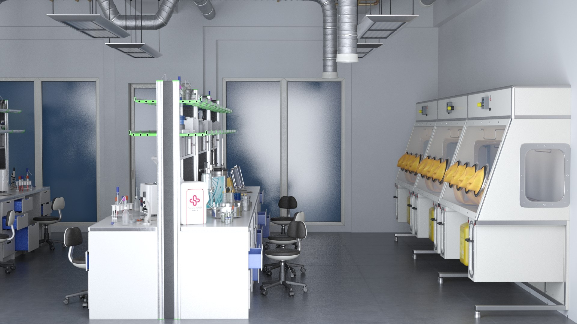 Laboratory Ventilation Model - TurboSquid 2281152