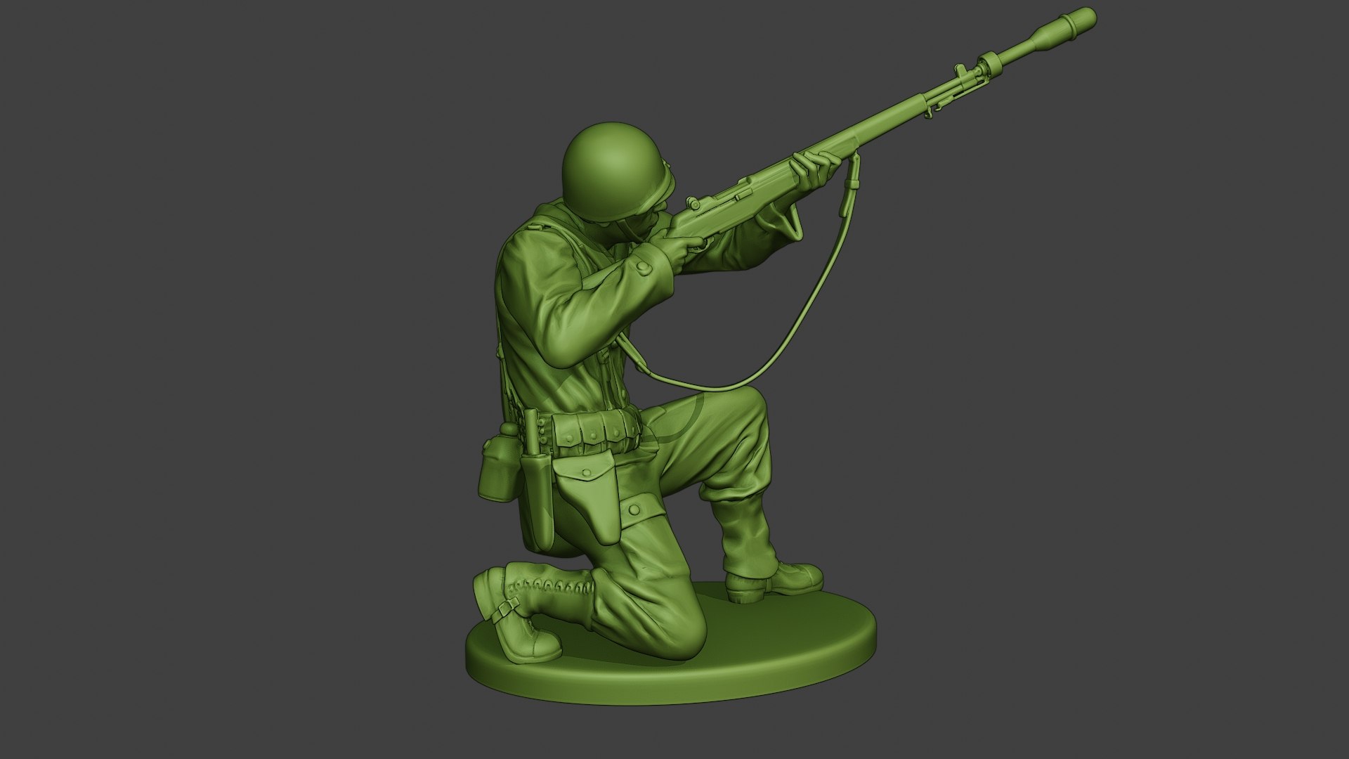 Soldier Ww2 M7 Grenade 3D Model - TurboSquid 1629589