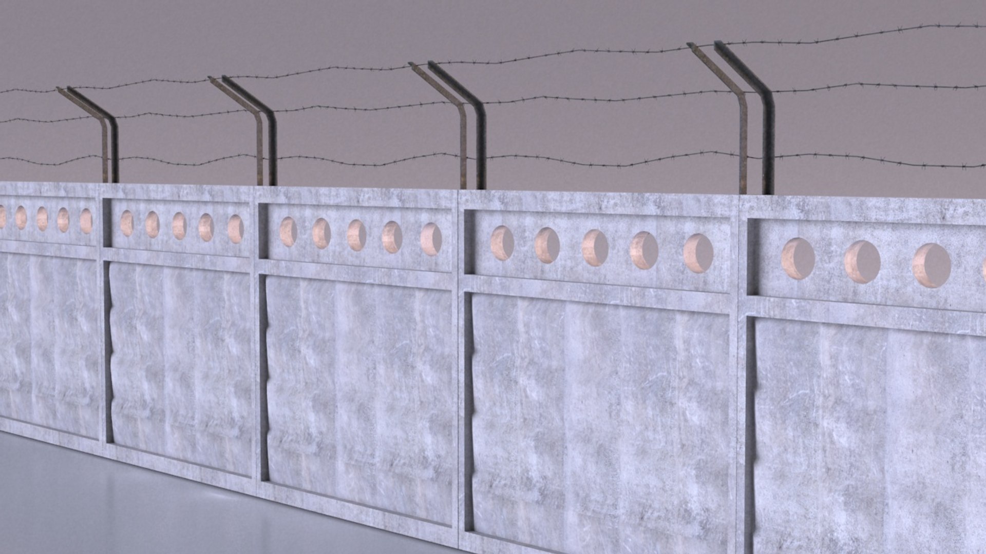 Barbed Wire Fence Gate 3D Model - TurboSquid 1354558
