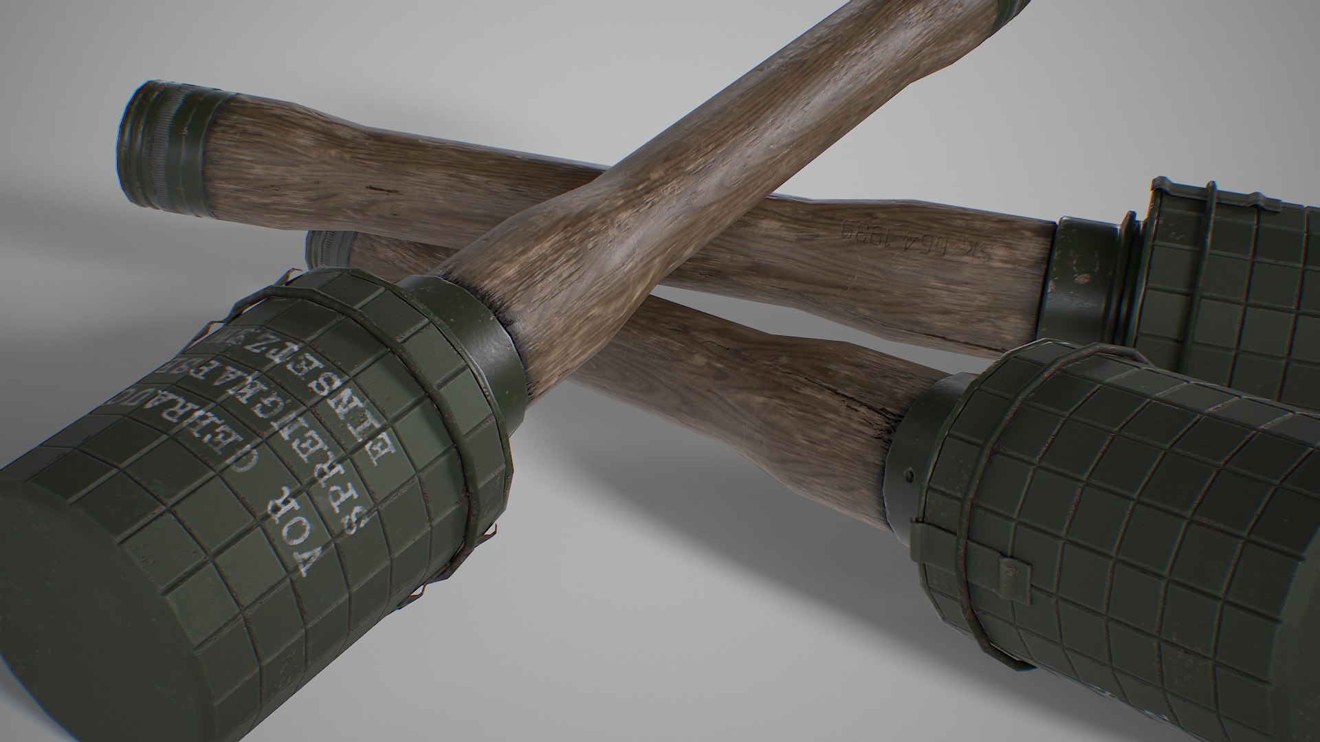 M24 Stick Grenade 3D Model - TurboSquid 2132784