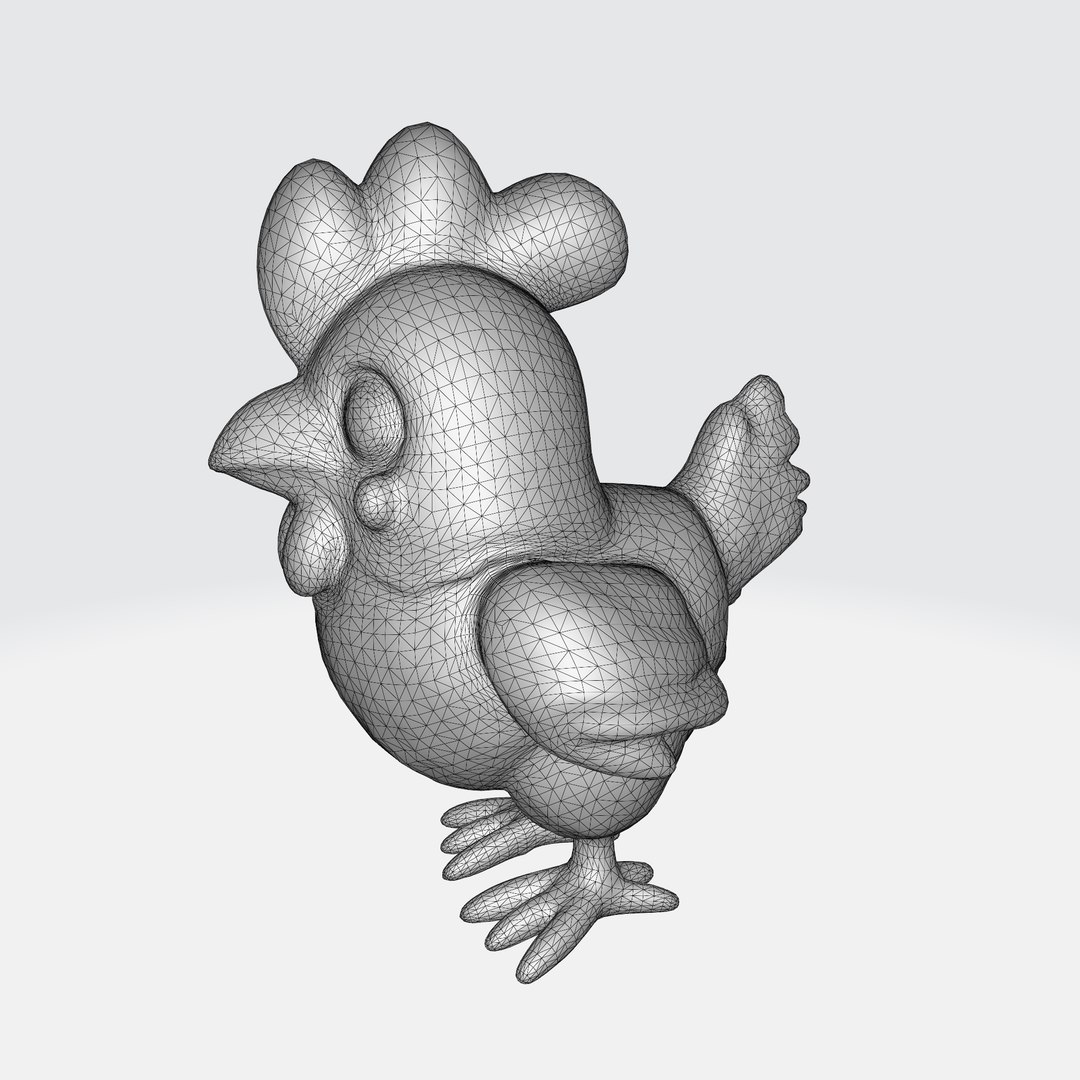 Cartoon Chicken 3D Model - TurboSquid 2274730