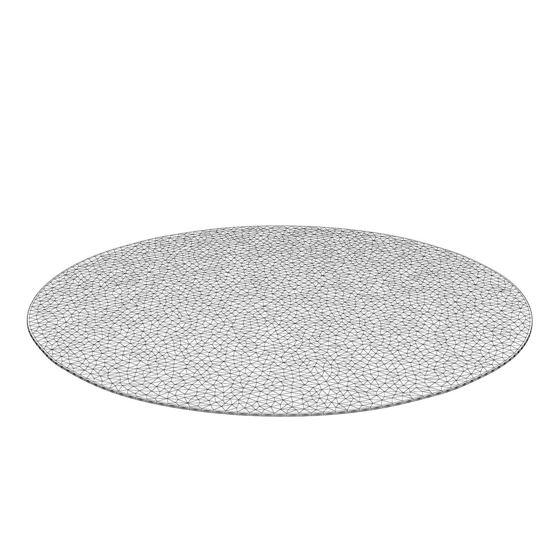 TEX GREY Round Rug Model - TurboSquid 2265929