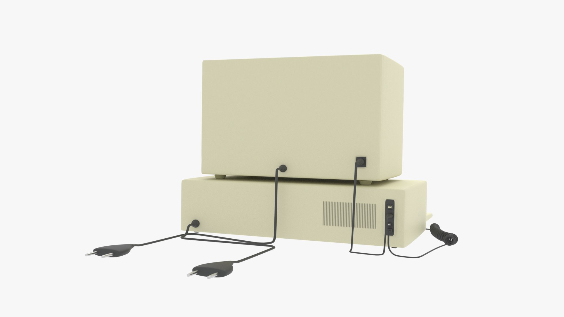 3D Old Computer 80s Model - TurboSquid 2001329