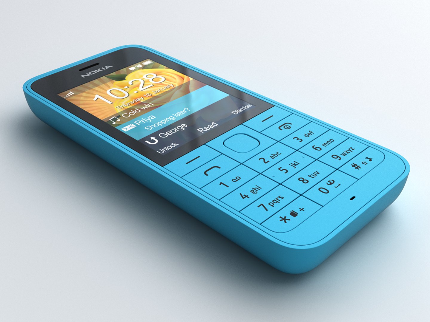 3d Model Nokia 220
