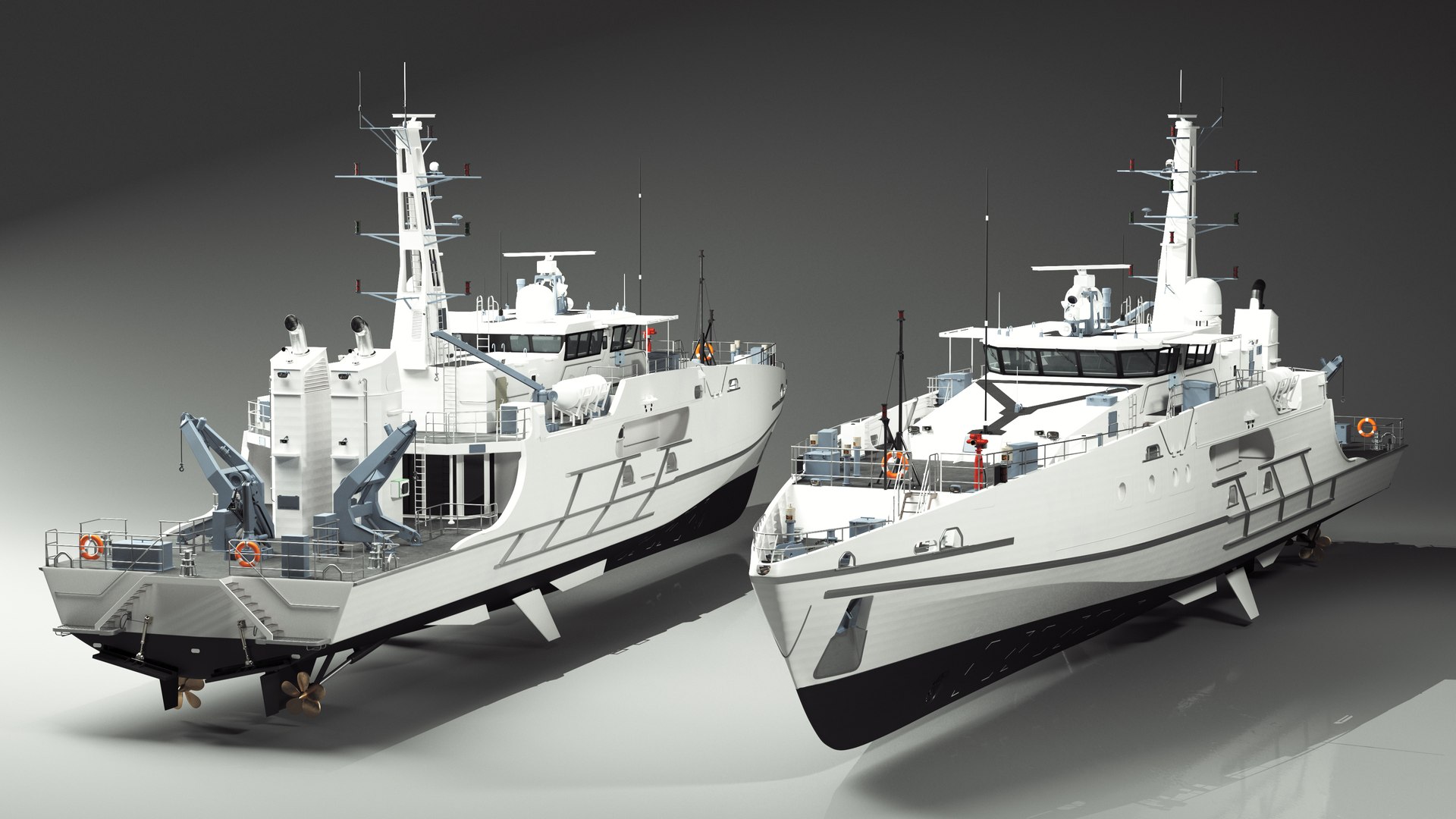 3D Cape Class Patrol Boat Rigged - TurboSquid 2112385